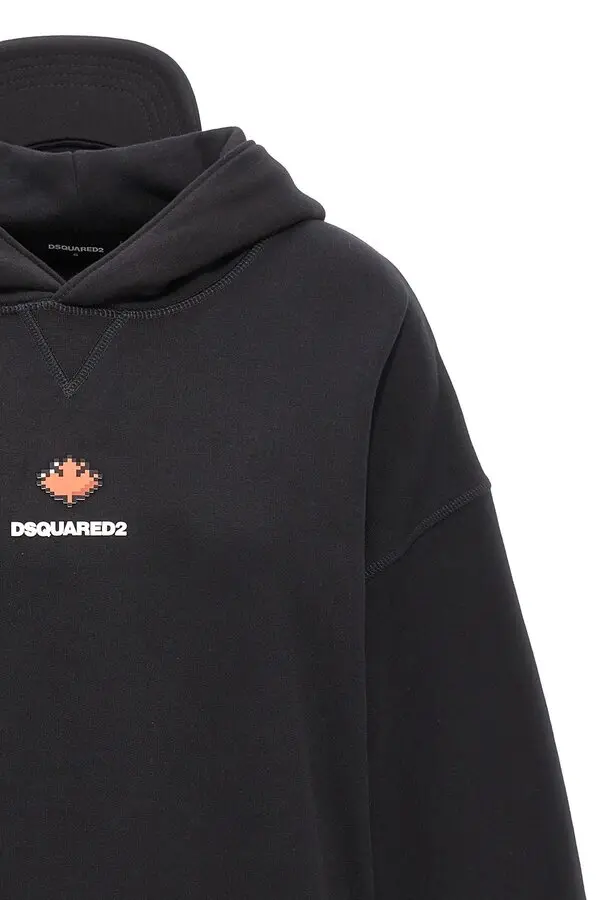 Dsquared2 Logo Printed Long Sleeve Hoodie