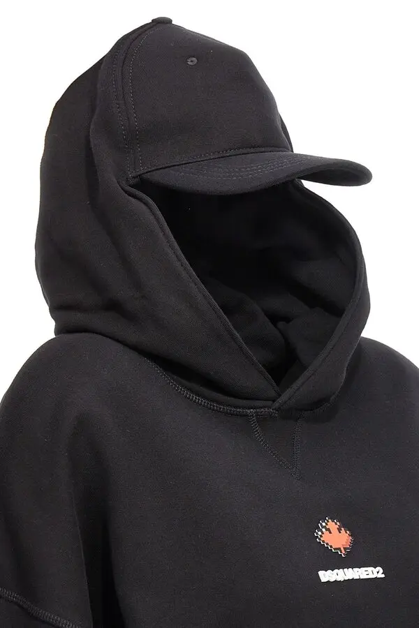 Dsquared2 Logo Printed Long Sleeve Hoodie