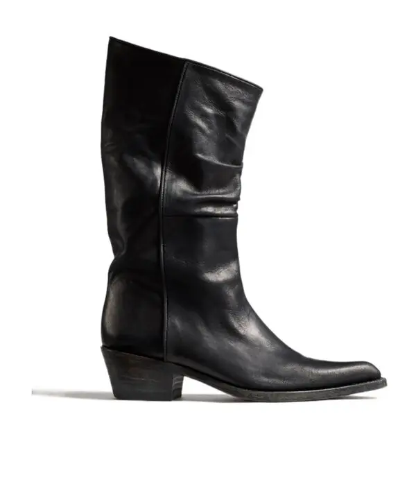 Khaite 45mm Leather Pointed-toe Boots - Black