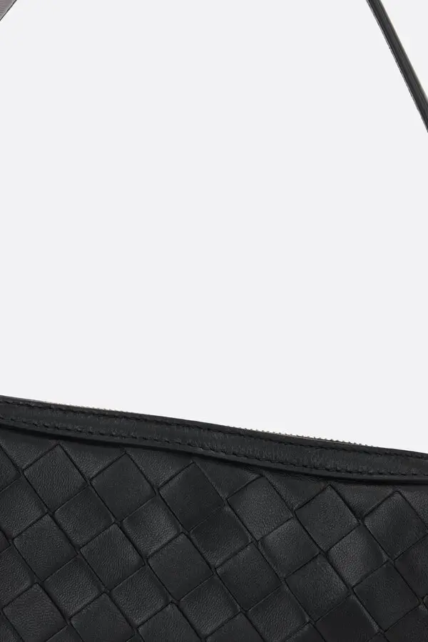Bottega Veneta Intrecciato Shoulder Bag - Black