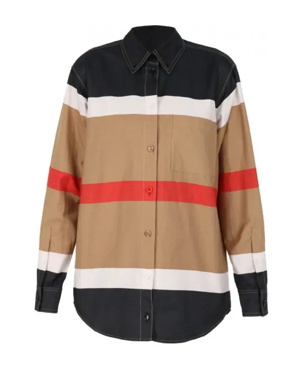 Burberry Stripe Pattern Button-up Shirt - Multicolor
