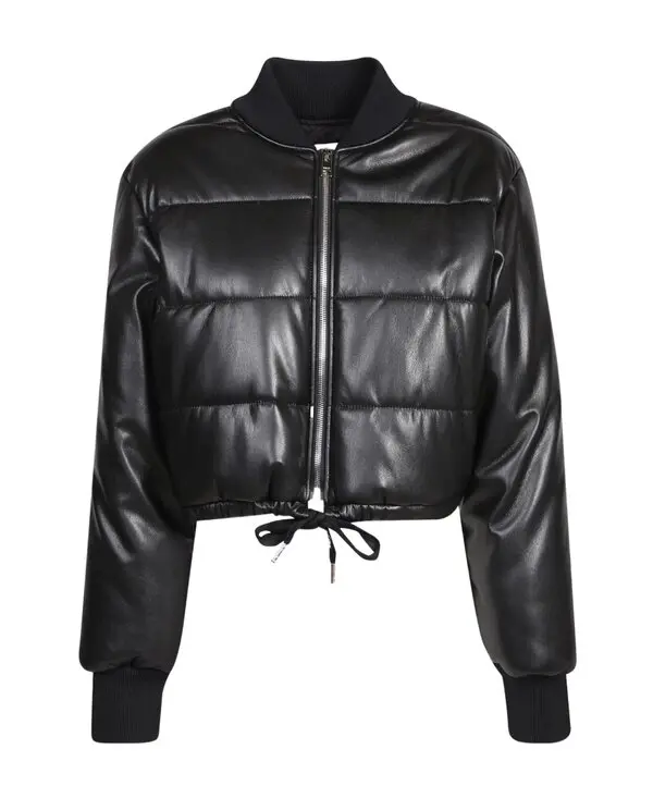 MSGM Cropped Quilted Jacket