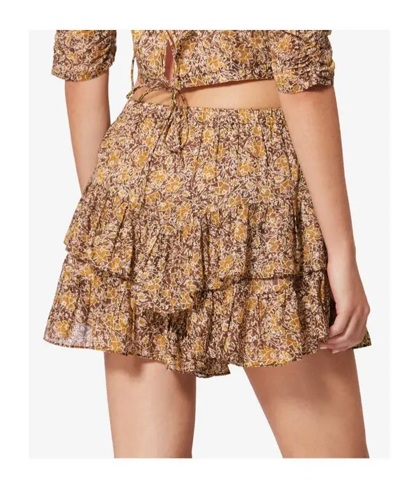 Isabel Marant Étoile Jocadia Ruffled Floral Print Shorts