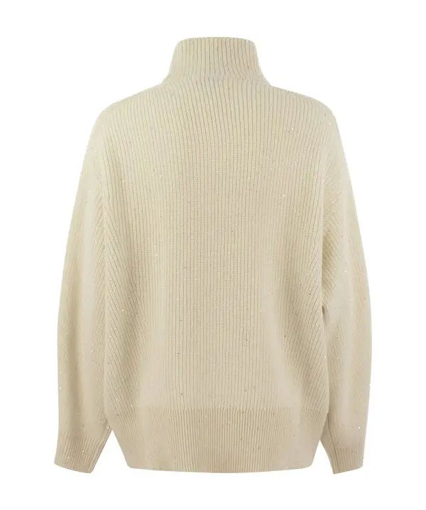 Brunello Cucinelli Lurex High Neck Pullover