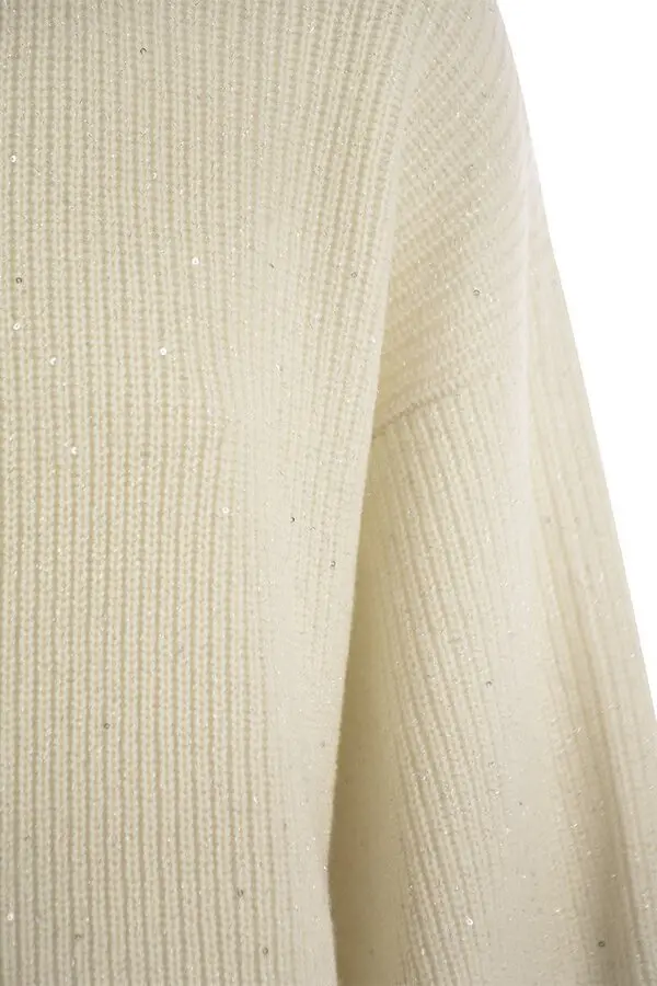 Brunello Cucinelli Lurex High Neck Pullover