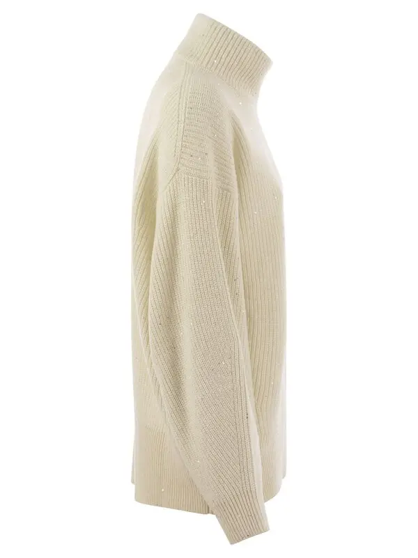Brunello Cucinelli Lurex High Neck Pullover