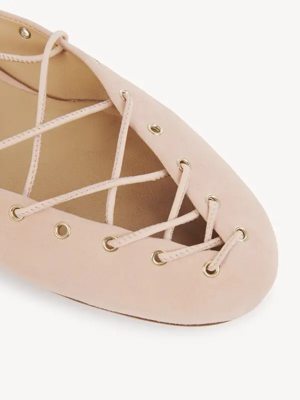 Chloé Ghillies Ballerina Flats - Pink