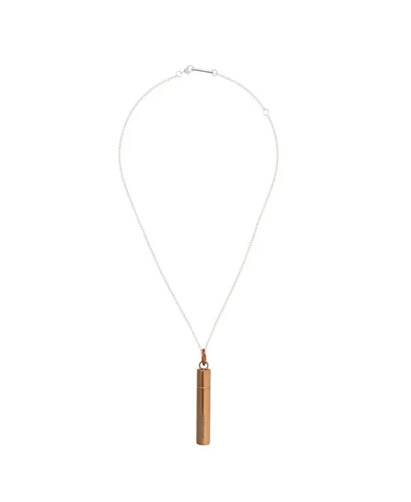 AMBUSH Pill Case Charm Necklace - Gray