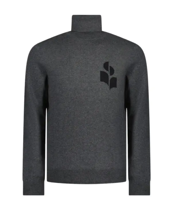 Isabel Marant Étoile Logo Intarsia-knitted High-neck Jumper - Black