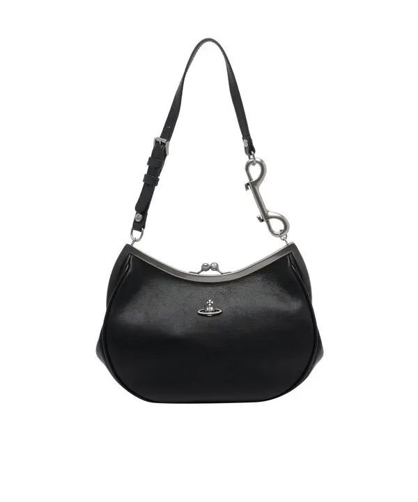 VIVIENNE WESTWOOD Charm Frame Shoulder Bag - Black