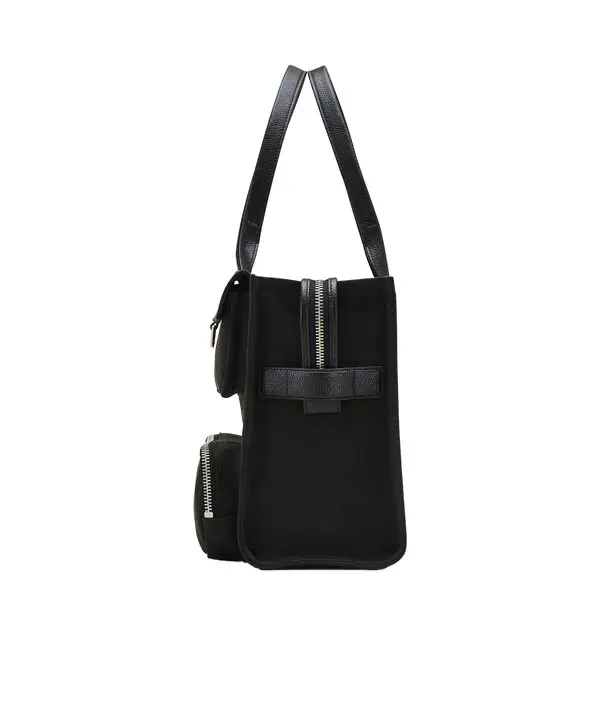 Marc Jacobs The Cargo Logo Printed Large Tote Bag - Black