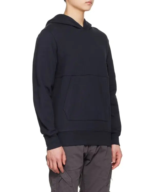 C.P. COMPANY Logo Plaque Drawstring Hoodie - Black