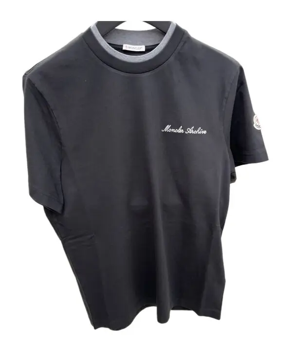 Moncler Archive Logo Embroidered Crewneck T-shirt