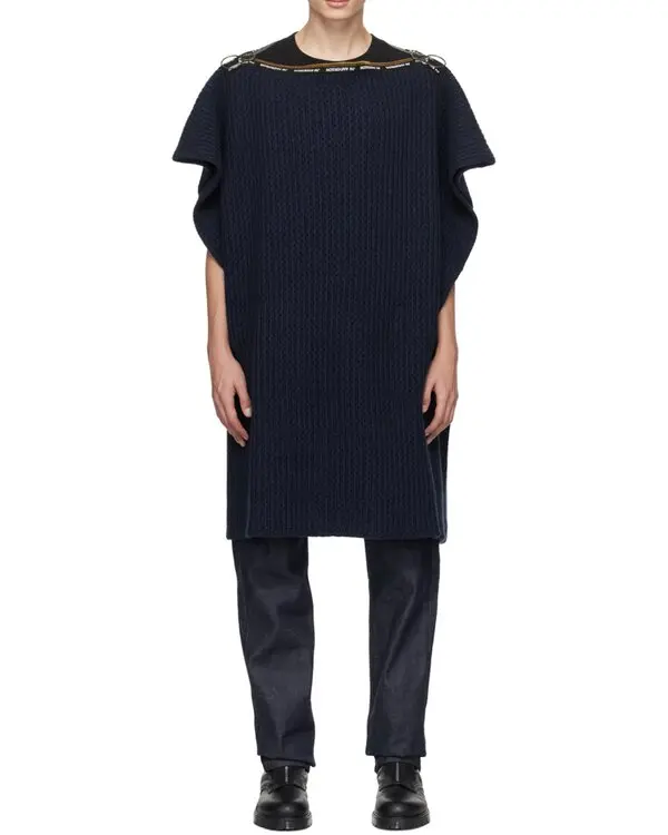 A.p.c. X Jw Anderson Zip-detailed Ribbed Kaftan