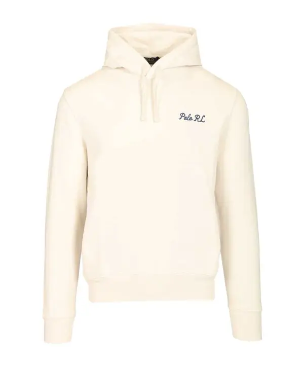 Polo Ralph Lauren Hoodie With Embroidered Logo And Polo Bear Print - White