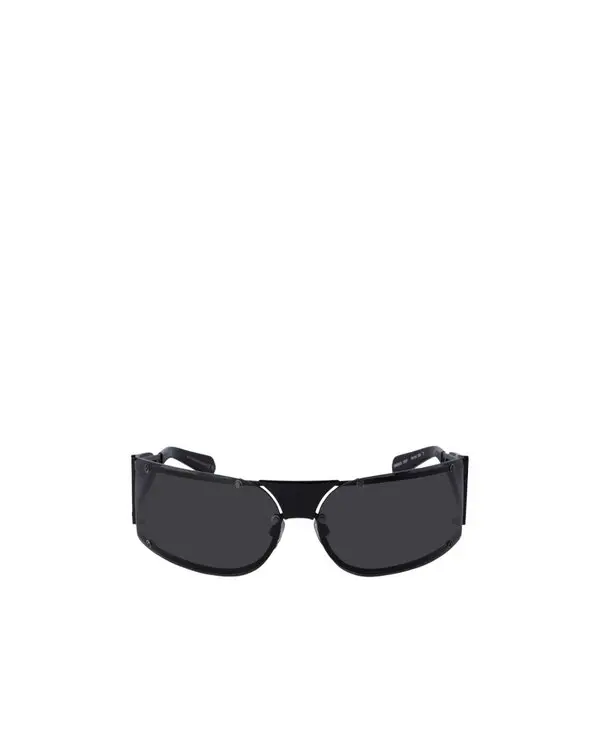 Off-White Kenema Wraparound Frame Sunglasses - Black