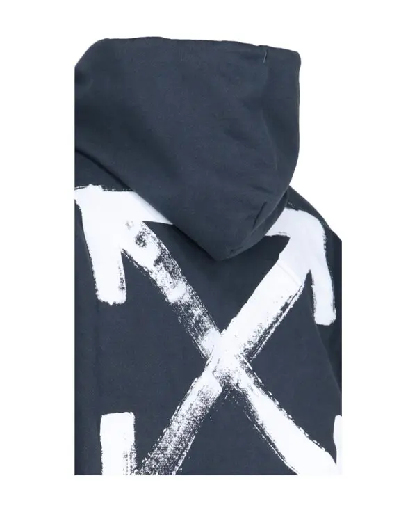 Off-White Arrows Print Hoodie - Blue