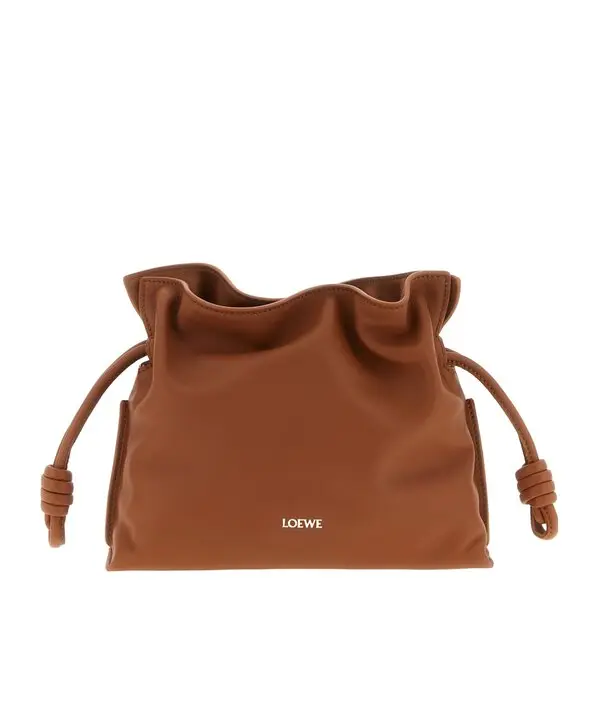 Loewe Mini Flamenco Clutch Bag - Brown