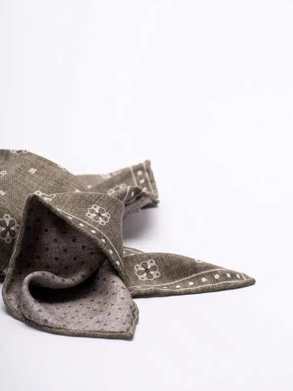 Brunello Cucinelli Mix-print Silk Handkerchief