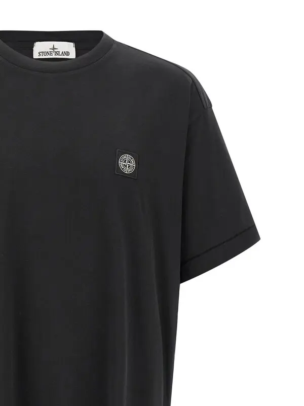 Stone Island Compass Patch Slim T-shirt - Black