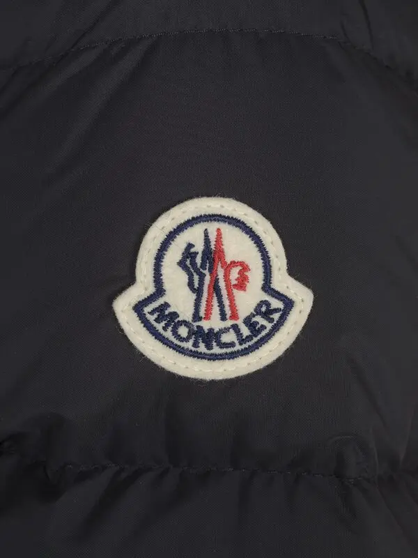 Moncler Khloe Belted Jacket With Hood And Fur Trim