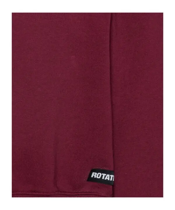 ROTATE BY BIRGER CHRISTENSEN Terry Back Cropped Hoodie With Crossover Hood