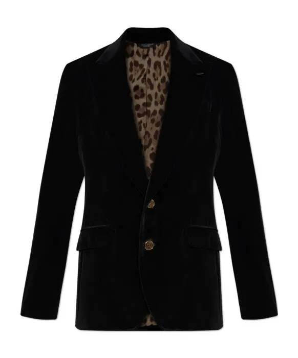 Dolce & Gabbana Velvet Notched-lapel Blazer