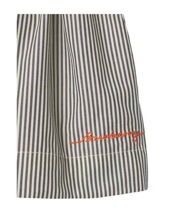 Burberry Striped Cotton Shorts