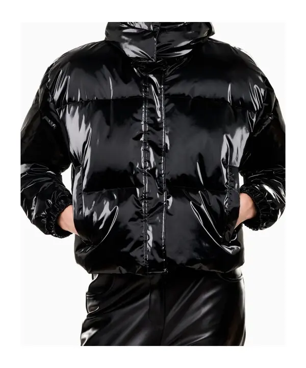 EA7 Padded Jacket With Glossy Finish