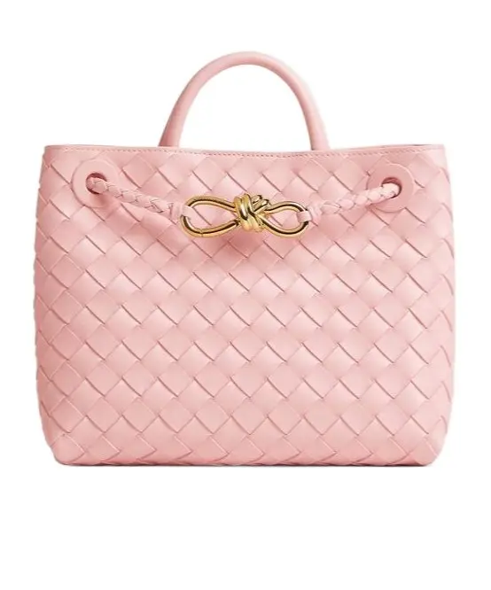 Bottega Veneta Small Andiamo Woven Bag - Rosy