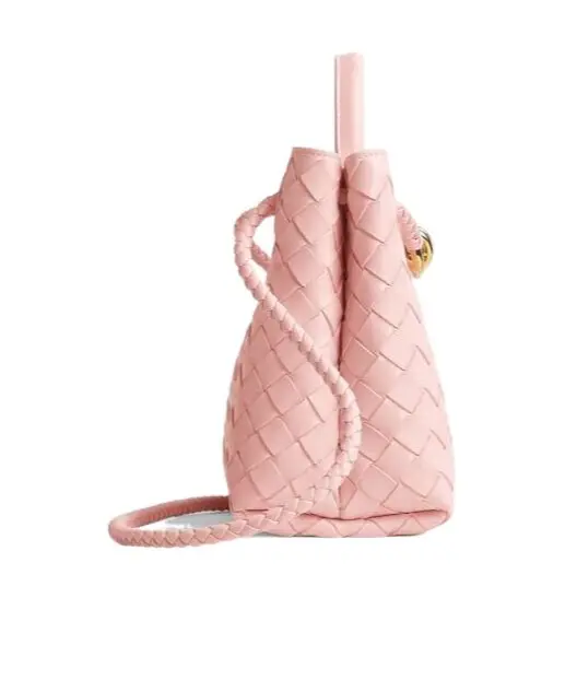 Bottega Veneta Small Andiamo Woven Bag - Rosy