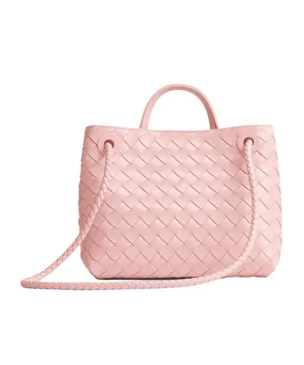 Bottega Veneta Small Andiamo Woven Bag - Rosy