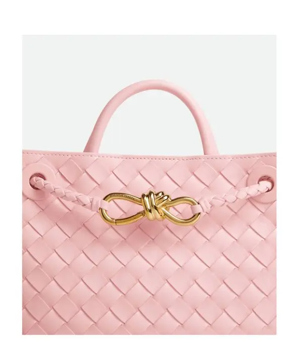 Bottega Veneta Small Andiamo Woven Bag - Rosy