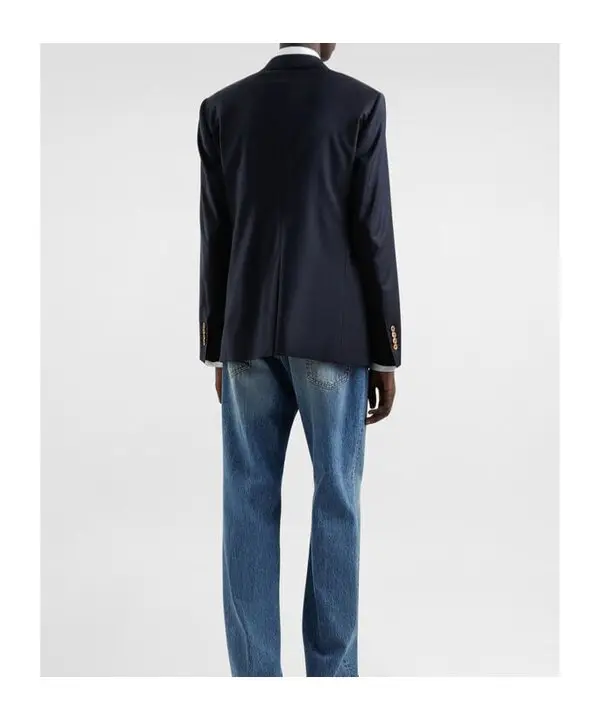 Dolce & Gabbana Double-breasted Tailored Blazer With Crest Detail