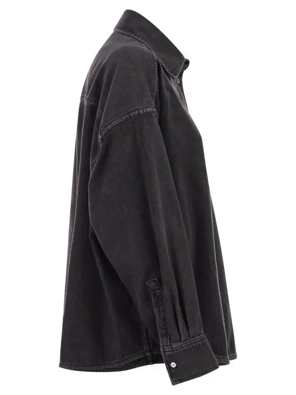 Max Mara Oversized Pocket Denim Shirt