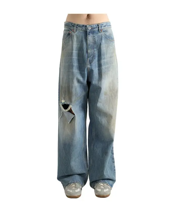 Vetements Distressed Baggy Jeans