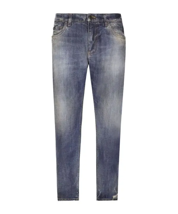 Dolce & Gabbana Distressed Stonewashed Jeans