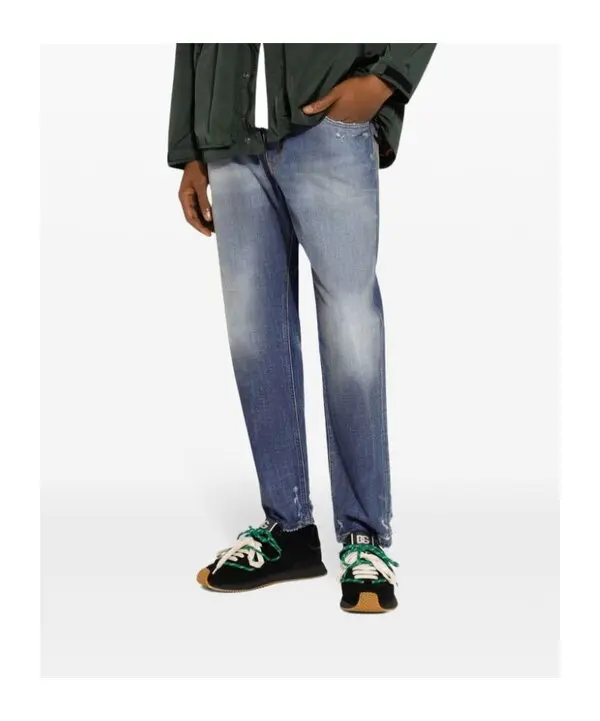 Dolce & Gabbana Distressed Stonewashed Jeans