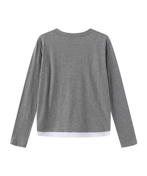 Marissa Chiara Long Sleeve T-shirt - Grey