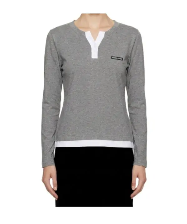 Marissa Chiara Long Sleeve T-shirt - Grey