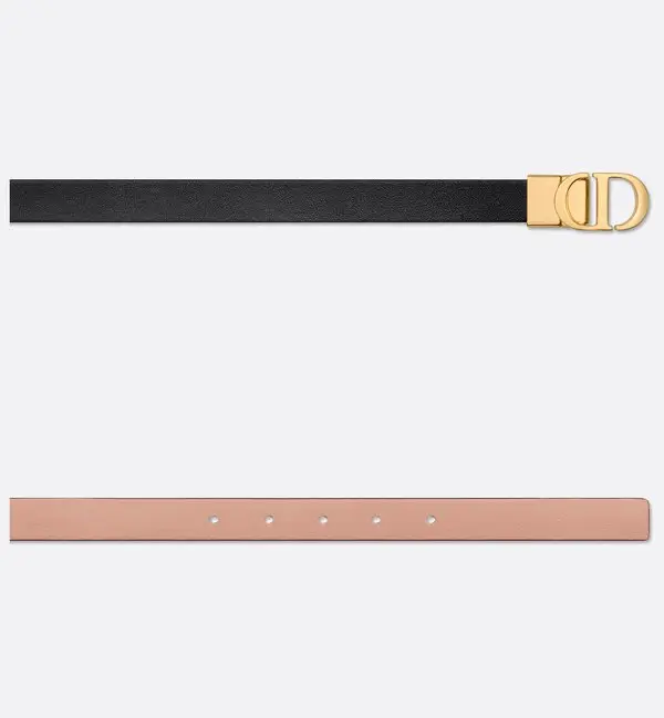 Dior 30 Montaigne Reversible Belt - Nude