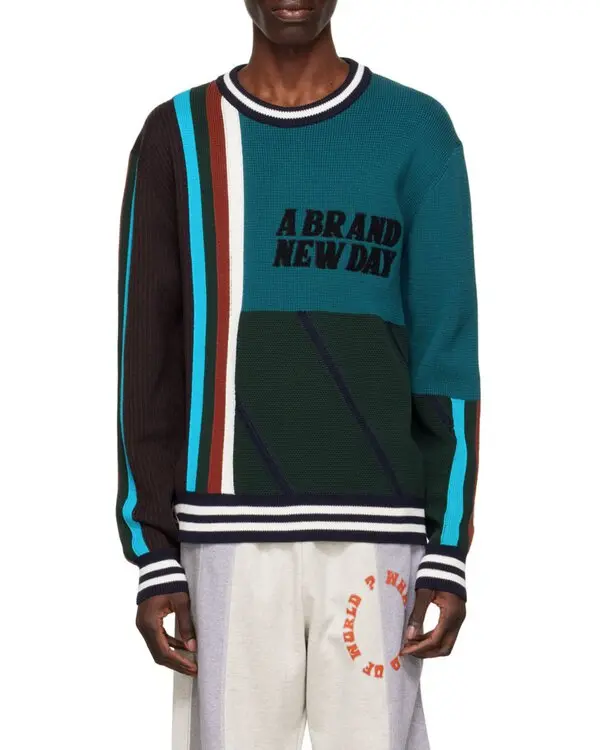 Paul Smith Striped Logo Knit Sweater