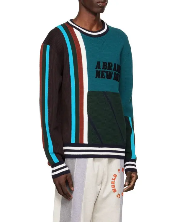 Paul Smith Striped Logo Knit Sweater