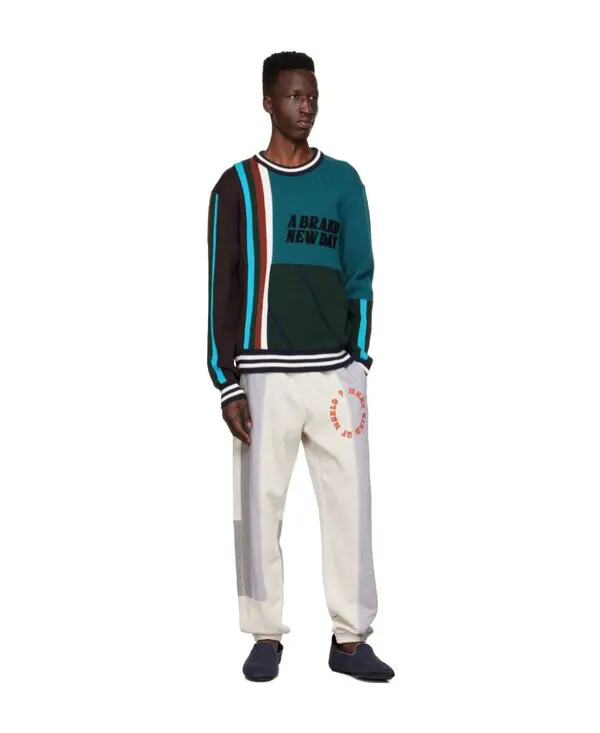 Paul Smith Striped Logo Knit Sweater