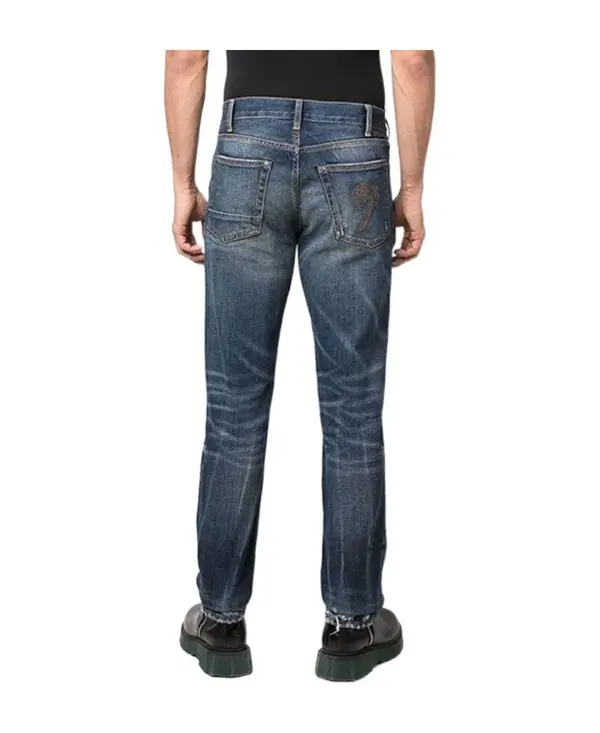 Palm Angels Distressed Slim-fit Jeans