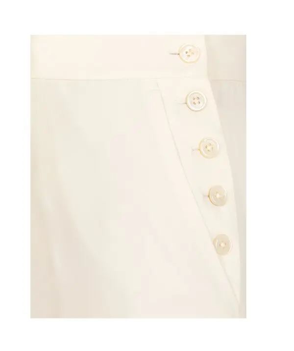 Polo Ralph Lauren Flared Pleated Detail Trousers