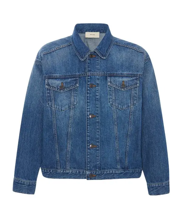 THE ROW Seb Cotton Jacket - Washed Blue