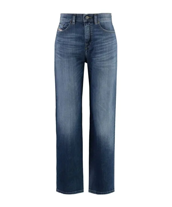 DIESEL® High Waist Denim Jeans With Belt Loops