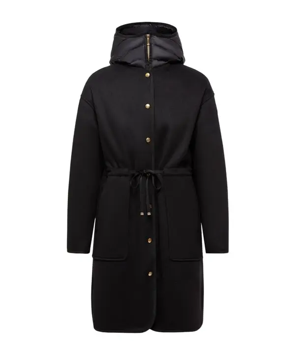 Moncler Bonreposse 3-in-1 Wool Cashmere Long Down Jacket