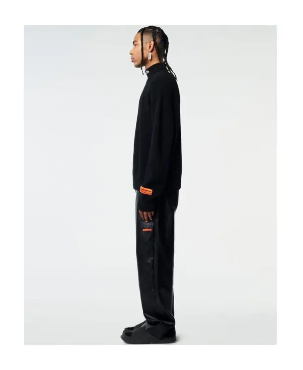 Heron Preston Ribbed Knit Rollneck Sweater